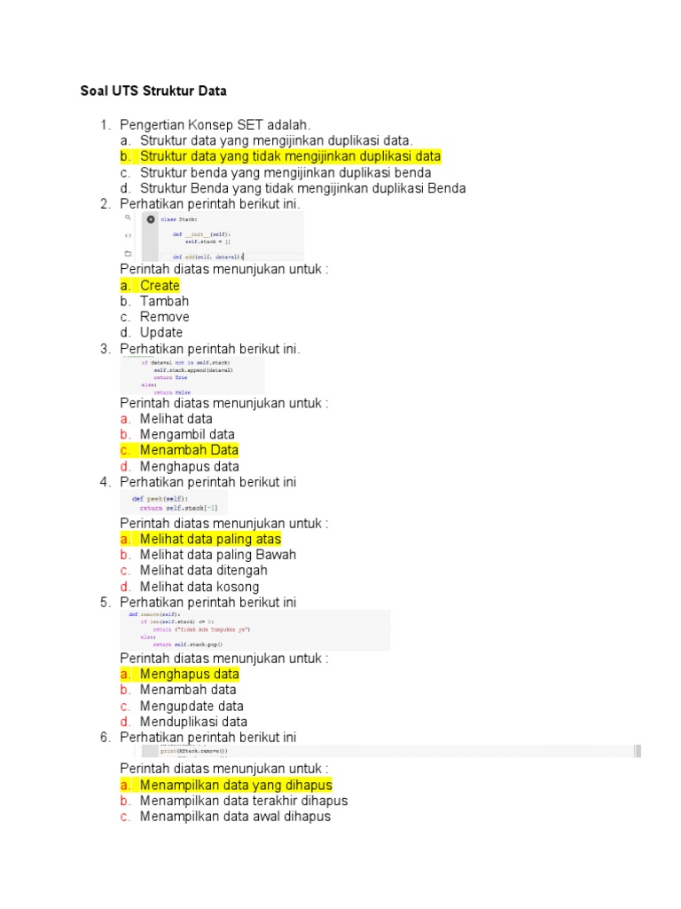 Kisi Uts | PDF | Metode & Bahan Ajar
