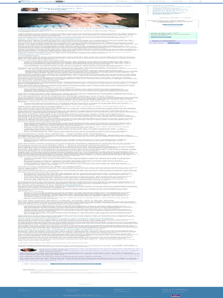 The Narcissistic Mother - One of The Most Frightening of All Personalities - Permission To ...