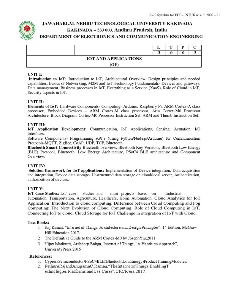 Iot And Applications Pdf Internet Of Things Computing