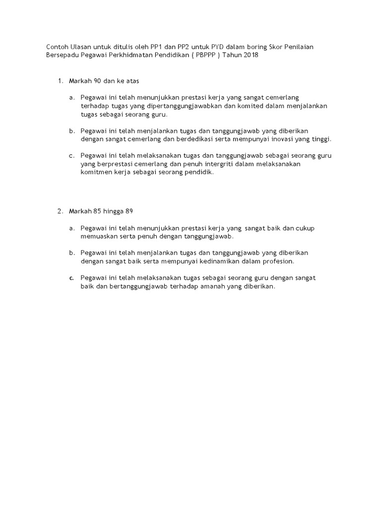 Contoh Ulasan Untuk Ditulis Oleh pp1 Amp pp2 | PDF