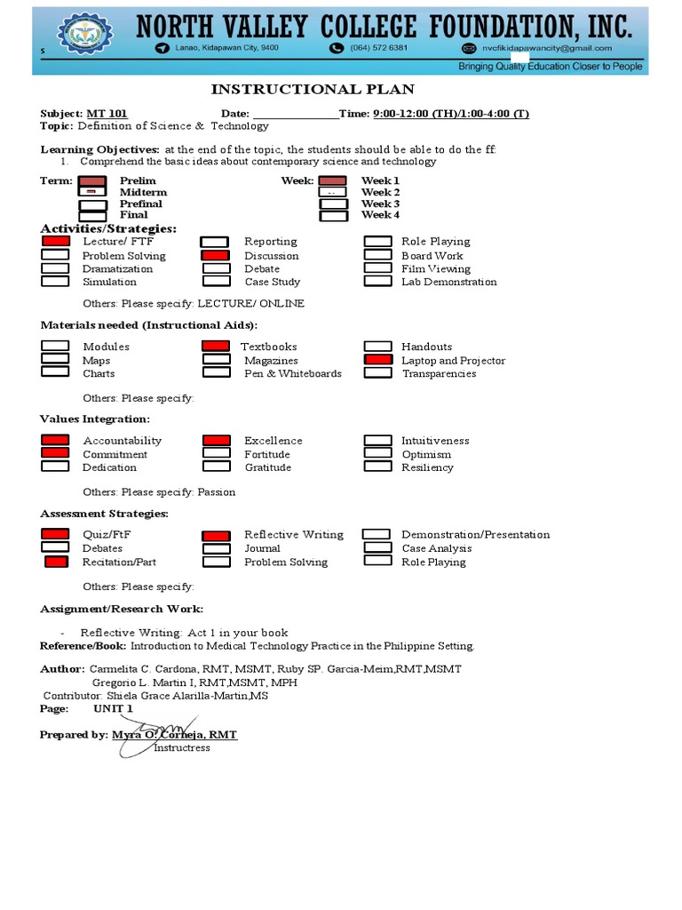MT 101 Ips Pre WK 1 | PDF
