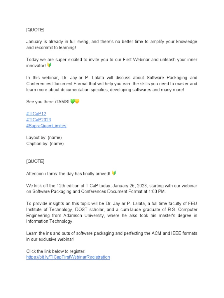 Example For TICaP Captions | PDF