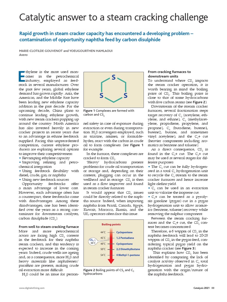 Catalytic Answer To A Steam Cracking Challenge-English | PDF | Cracking ...