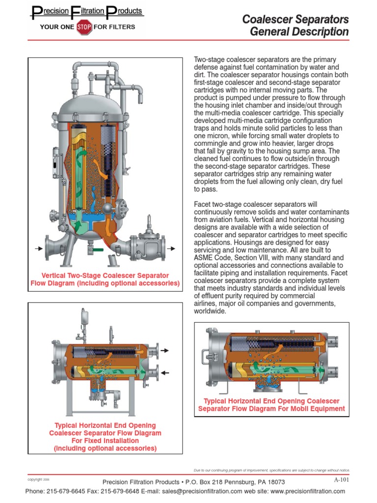 Coalescer Separator | PDF | Multistage Rocket | Chemistry