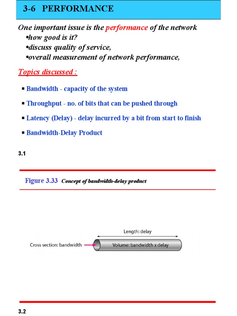 CN U I Part 4 Network Performance | PDF | Computer Network | Latency (Engineering)