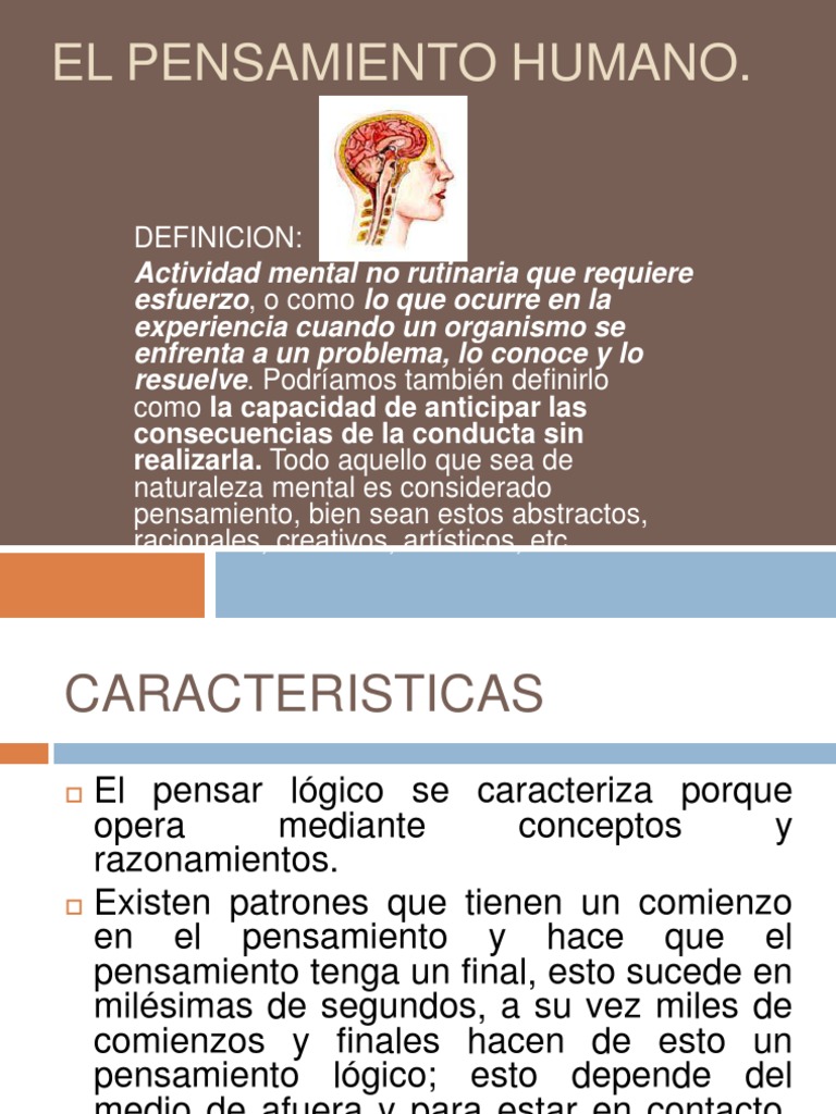 Definición y Tipos de Pensamiento Humano | PDF | Razón | Lógica