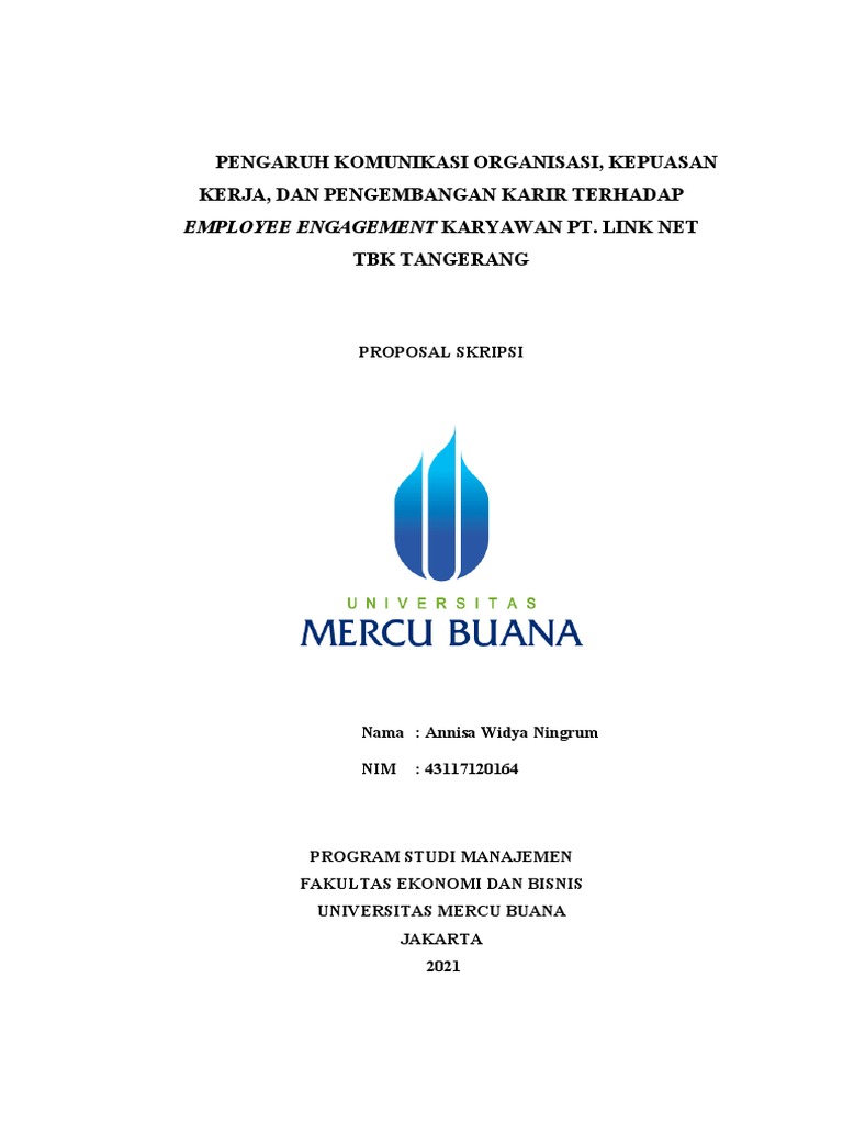 Proposal Skripsi Bab 1 3 Annisa Widya Ningrum 43117120164 Pdf