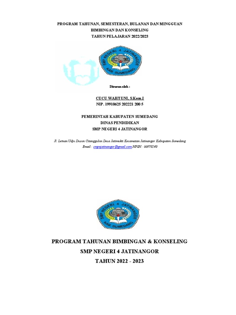 Buku Kerja 1 BK SMPN 4 Jatinangor | PDF