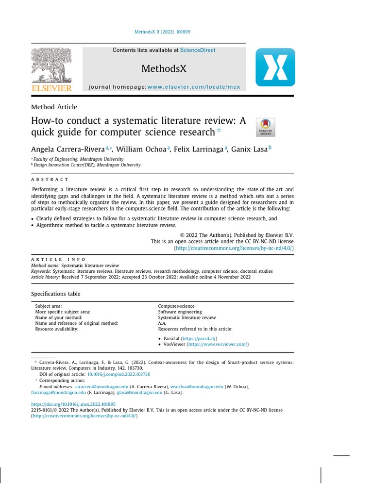 Systematic Literature Review Guide | PDF