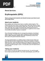 Evrenzo (Roxadustat) Product Overview | PDF | Anemia | Dose (Biochemistry)
