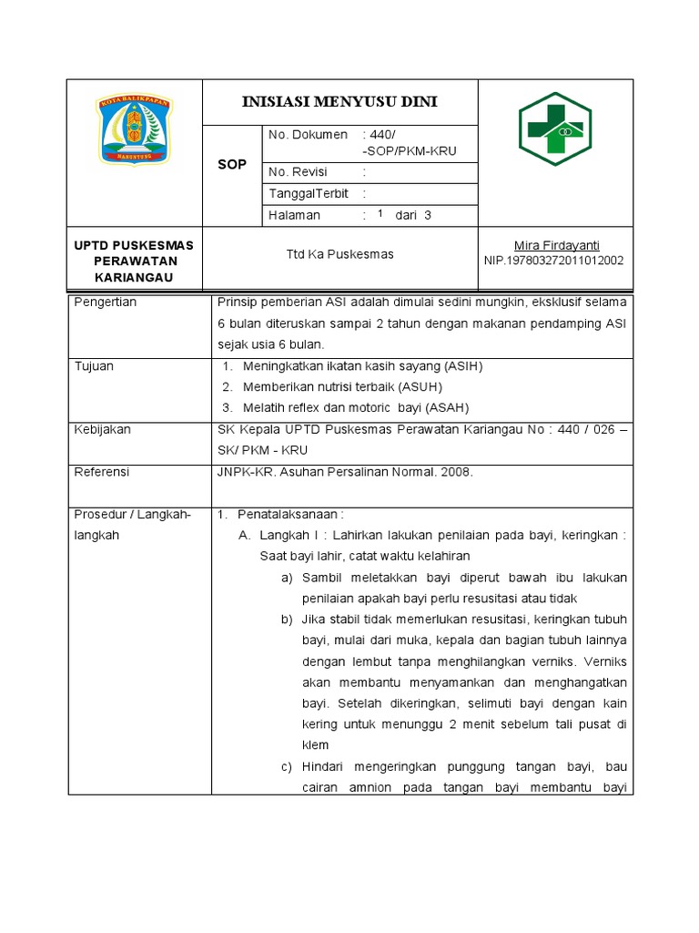 Sop Imd Kru | PDF