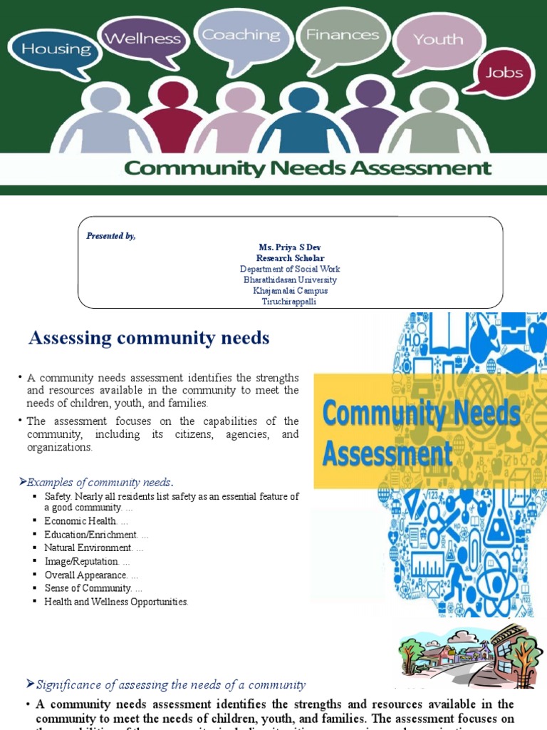Community Needs Assessment Overview | PDF | Needs Assessment | Community