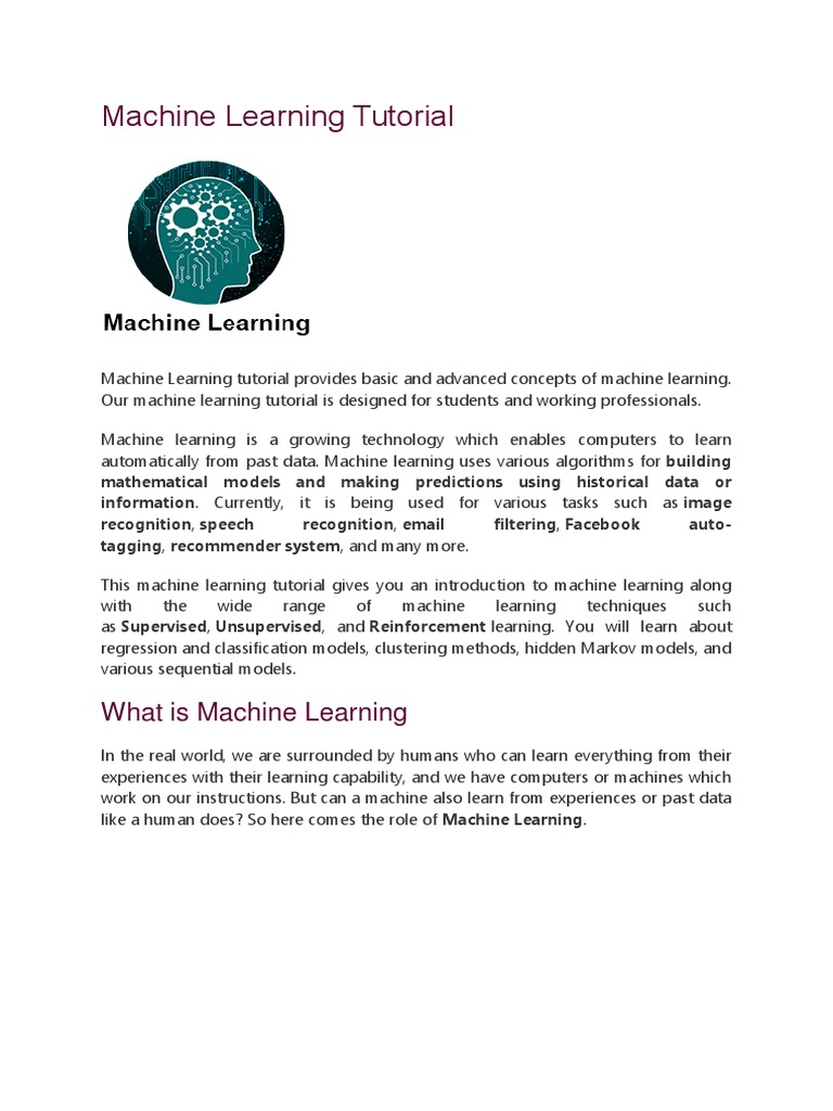 AIBA-MODULE 1 MACHINE LEARNING | PDF