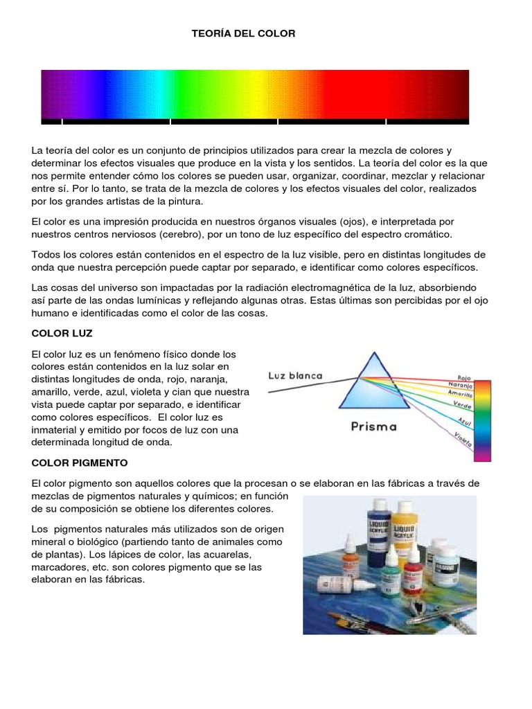 El Color | PDF | Color | Ligero