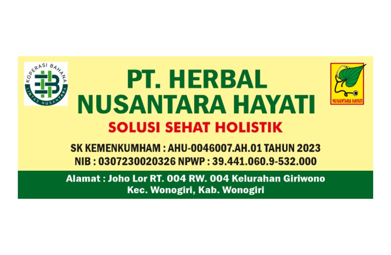 PT Herbal Nusantara Hayati CONVERT | PDF