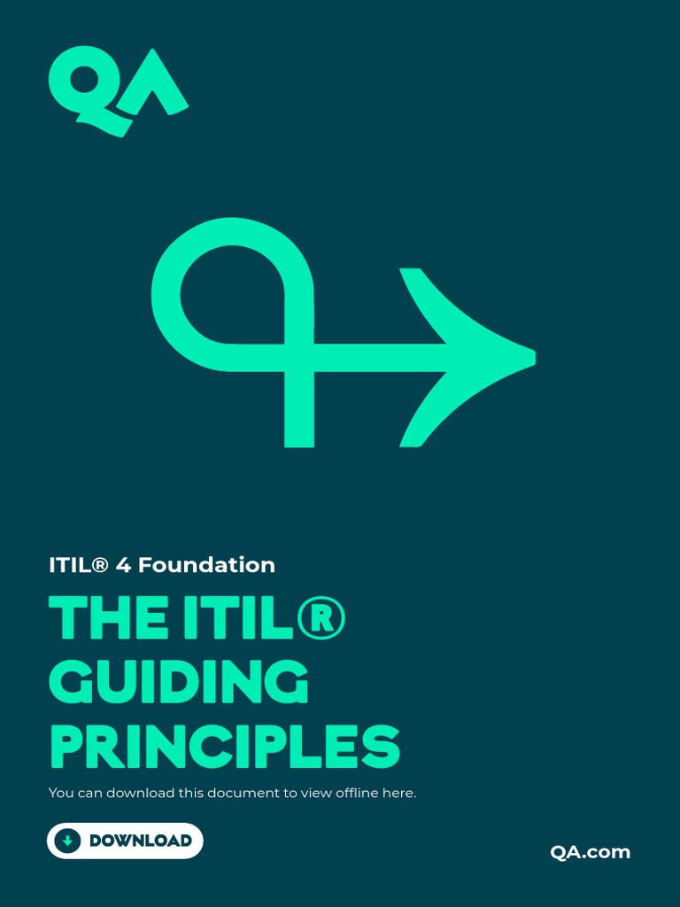 ITIL The ITIL Guiding Principles | PDF