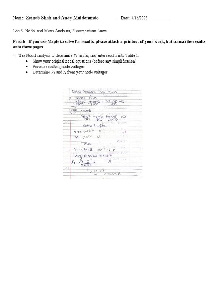 EE - 241L - 2019 - Lab - 5 - Data and Analysis | PDF