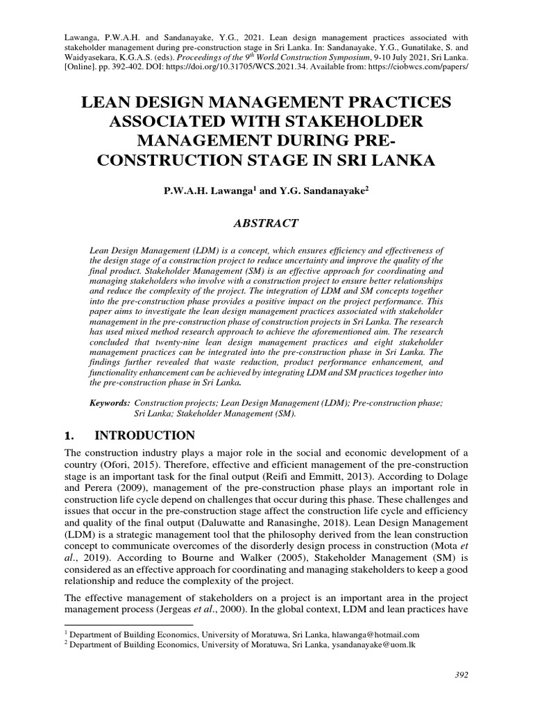 Lean Design Management Practices | PDF | Art