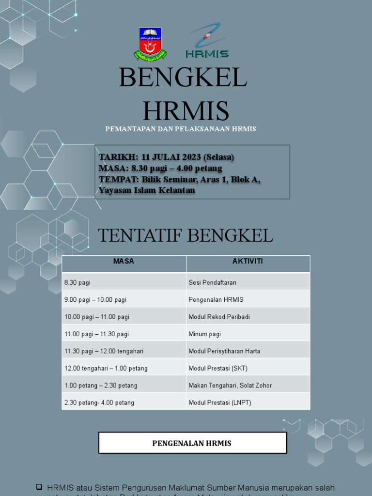 Slide Bengkel Hrmis | PDF