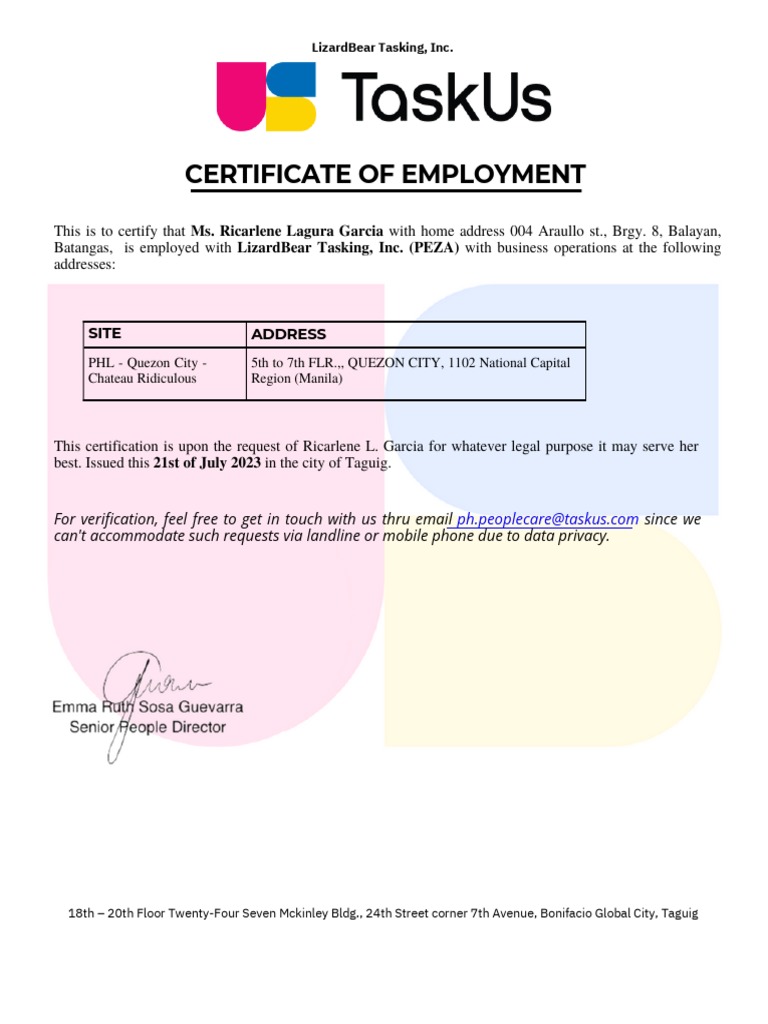 COE Letter 2023 | PDF