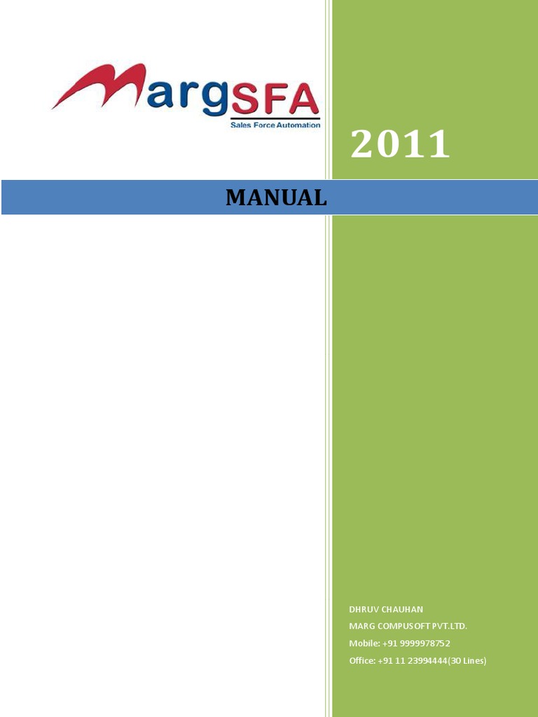 Manual Marg Sfa | PDF | Cyberspace | World Wide Web