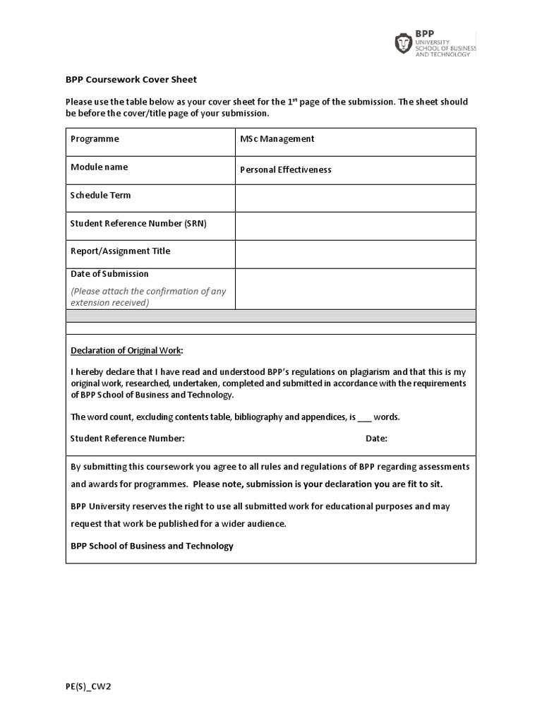 PE Summative Brief CW2 | PDF