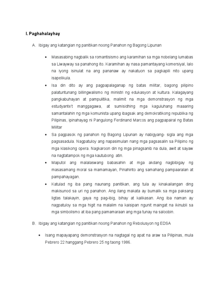Ibigay Ang Katangian NG Panitikan Noong Panahon NG Bagong Lipunan | PDF Ibigay Ang Katangian NG Panitikan Noong Panahon NG Bagong Lipunan | PDF