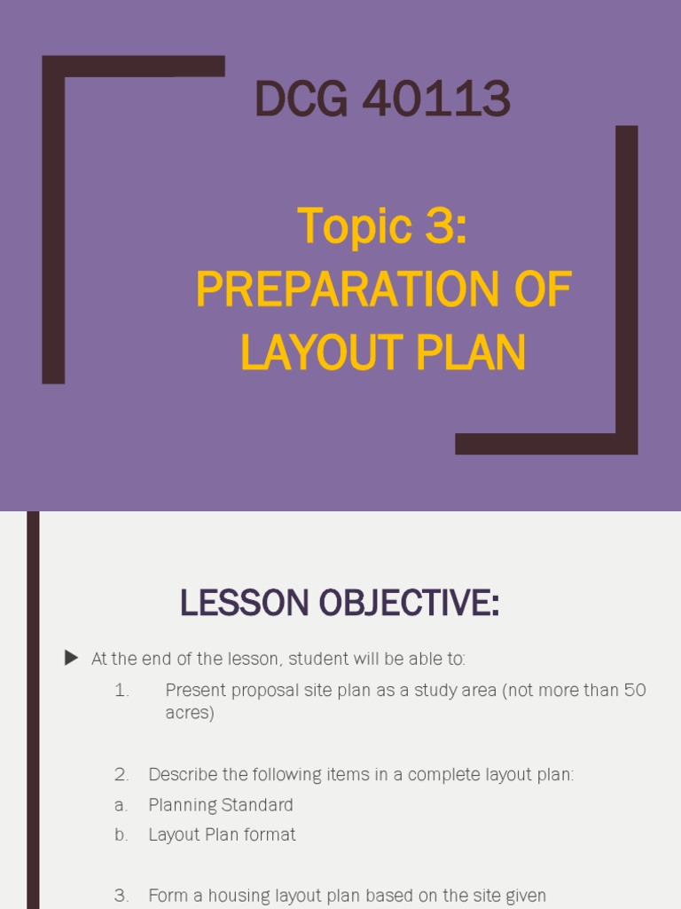 Layout Plan Bab 3 | PDF
