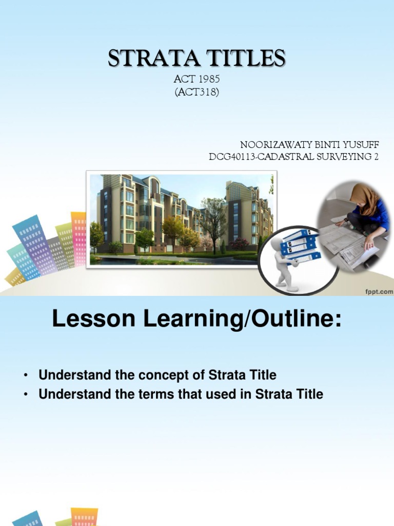 Strata Title Sesi Dis 2018 | PDF