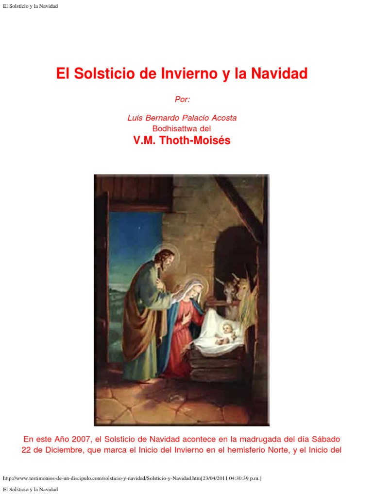 El Solsticio de Invierno y La Navidad | PDF | Cristo (título) | Navidad