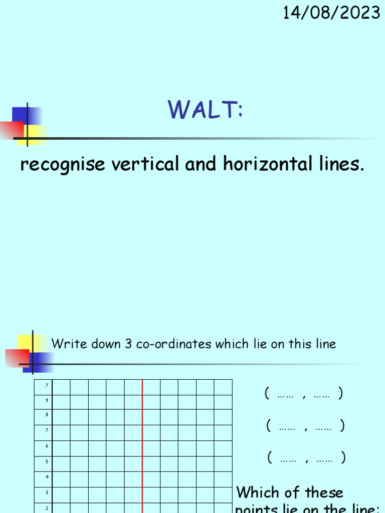 Lesson Vertical and Horizontal | PDF