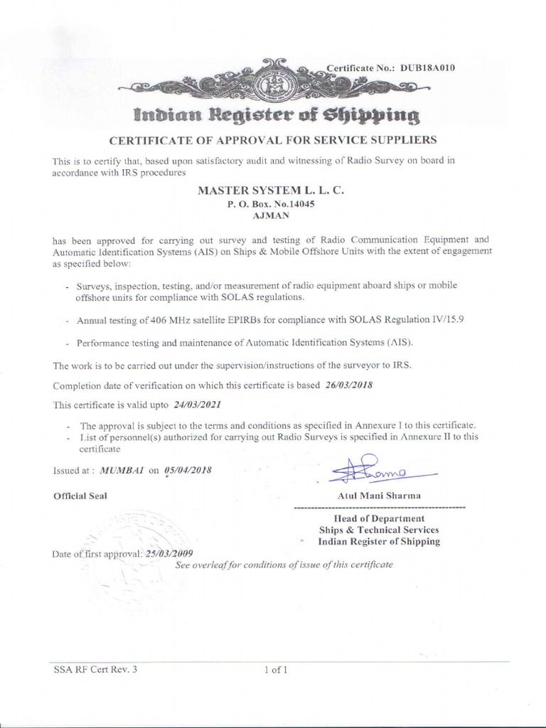 Irs Class Approval | PDF