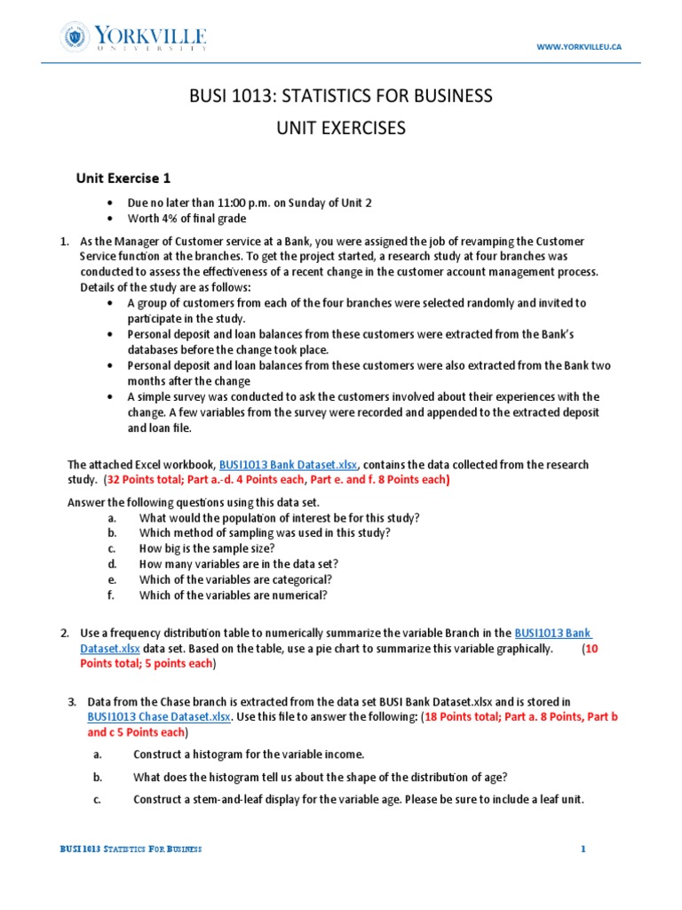 Unit Exercises v.2.0.0 | PDF
