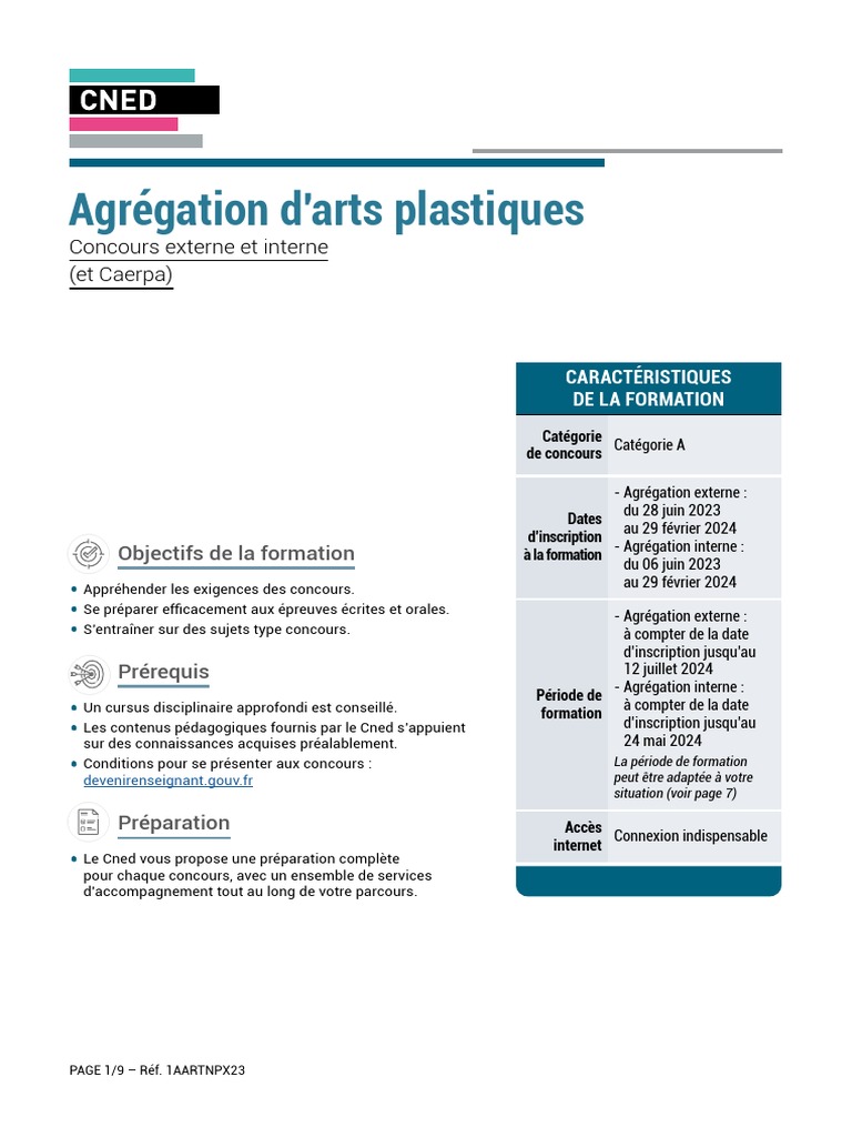 CNED_AGREGATION_ARTS_PLASTIQUES_DOC23 | PDF