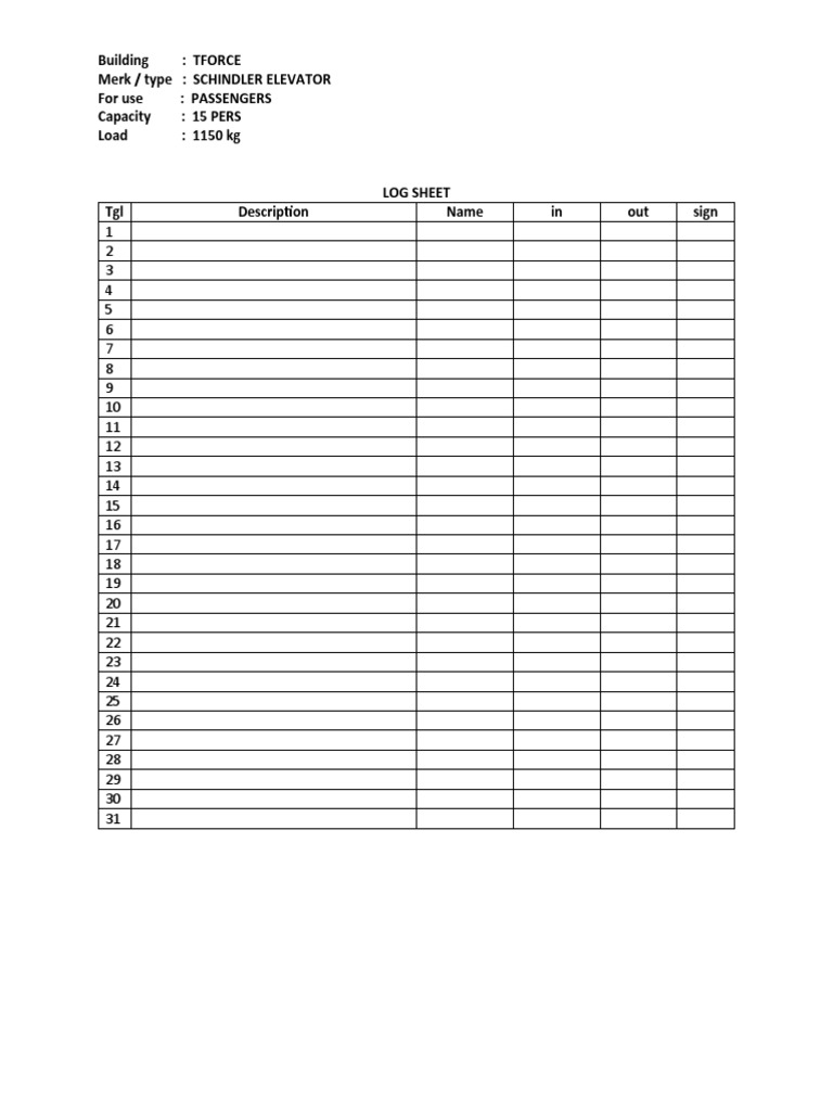 Log Sheet 1 | PDF