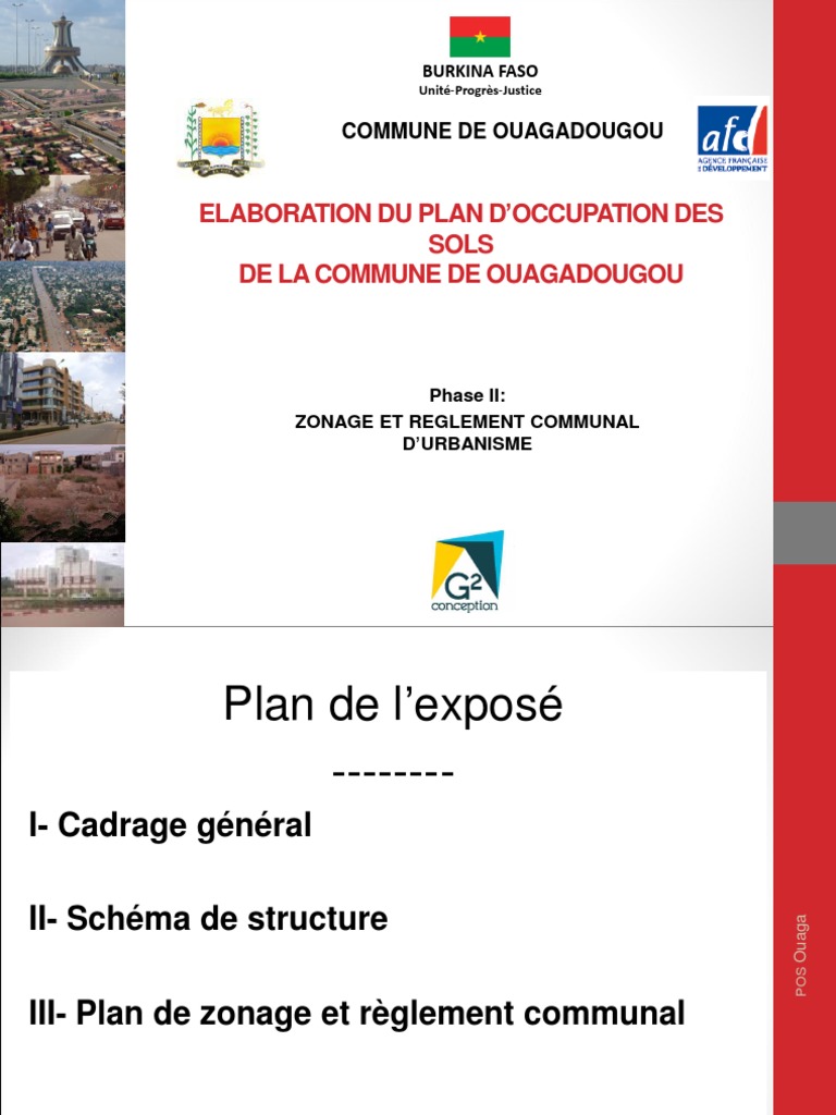 Elaboration Du Plan Doccupation Des Sols de La Commune de Ouagadougou | PDF