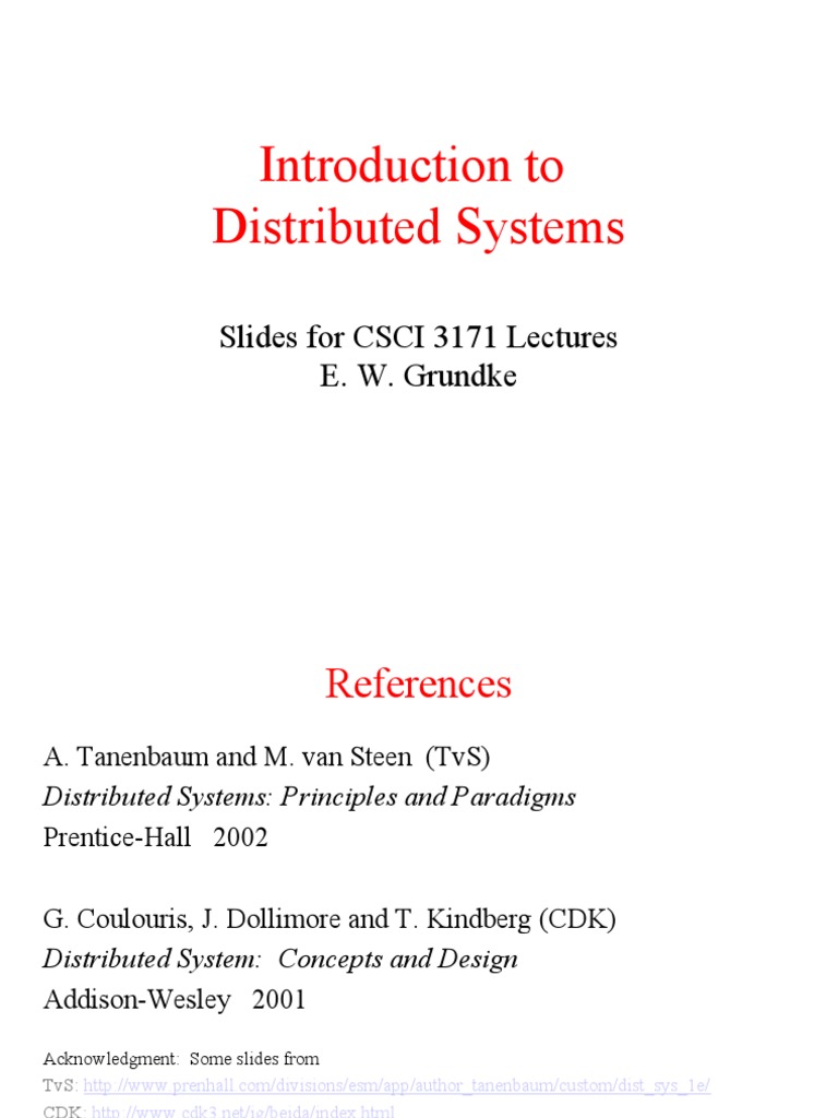 Distributed Systems Characterization and Design | PDF