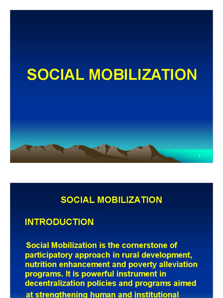 Social Mobilization | PDF