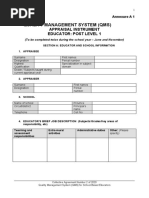 QMS PL1 Composite Score Sheet | PDF
