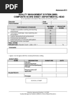 QMS Appraisal Instrument For PL1 | PDF