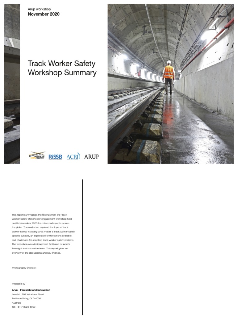 OTH 16 Track Worker Safety Solutions For Rail Workshop Report | PDF