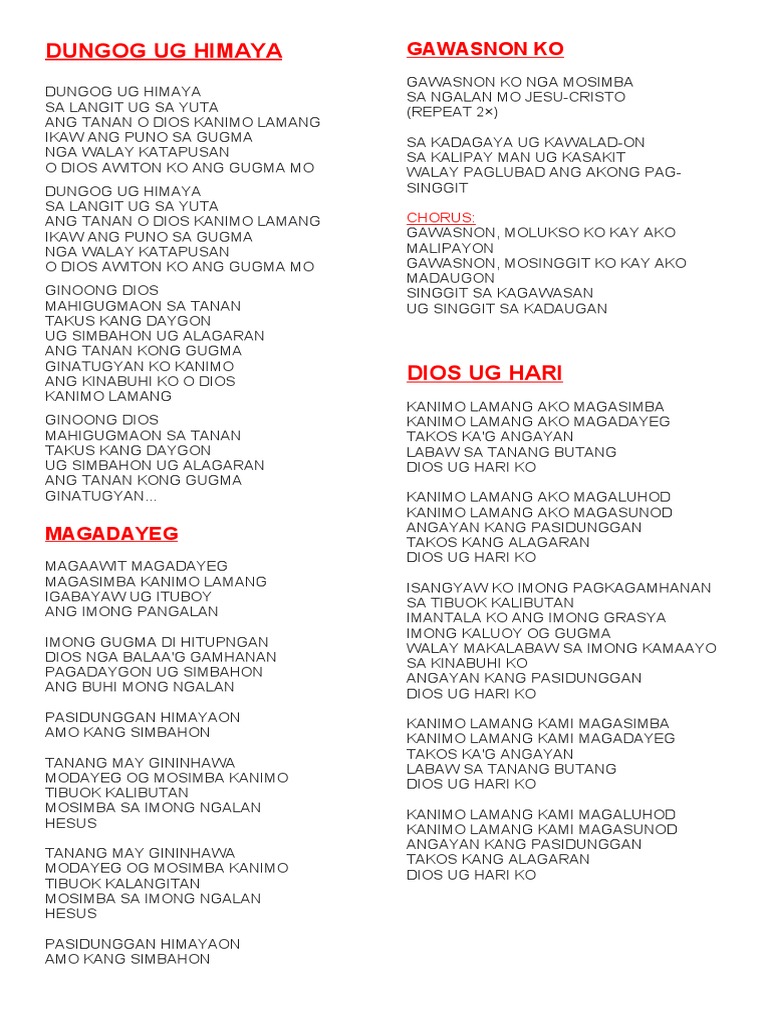 Dungog Ug Himaya | PDF