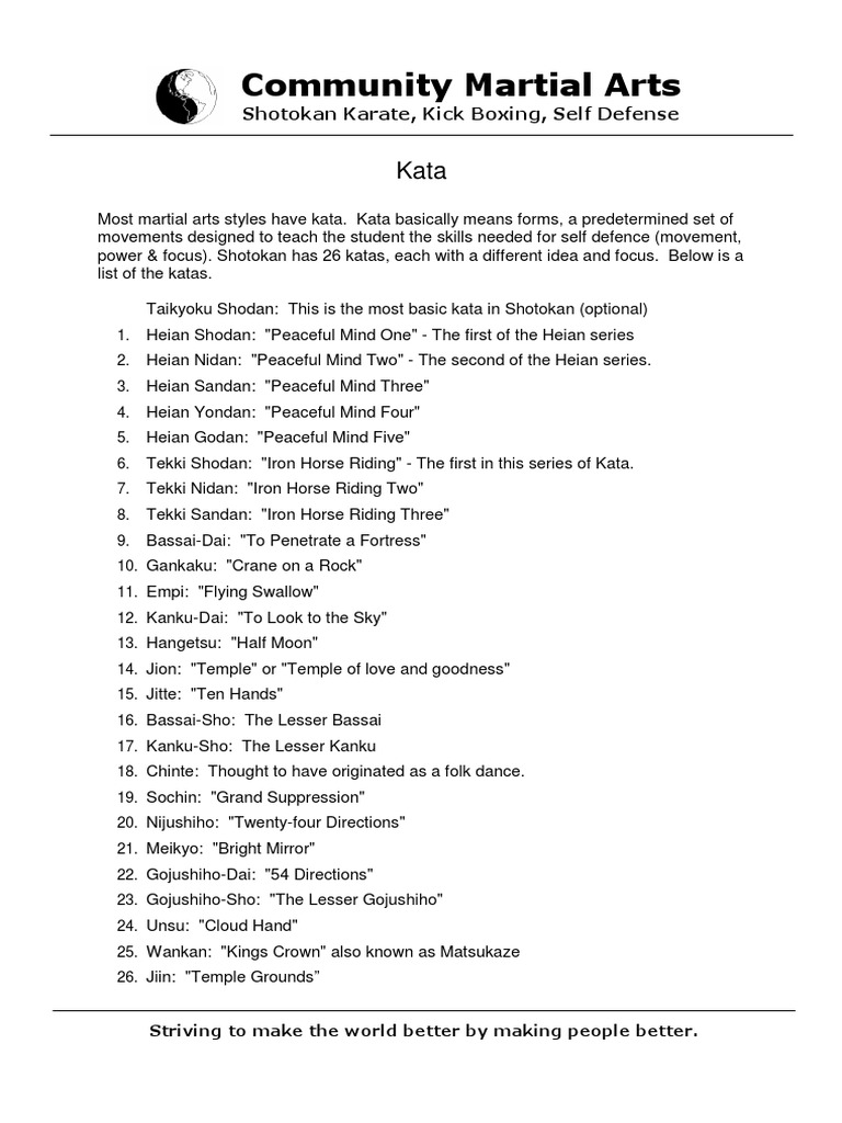 Shotokan Kata | PDF