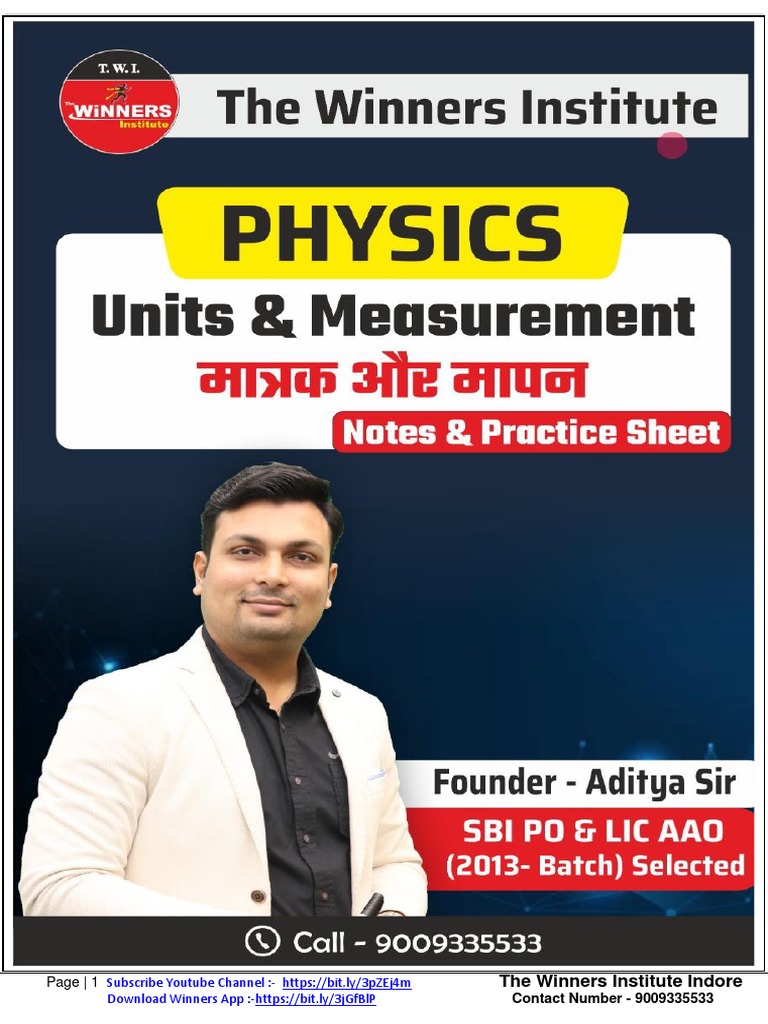 Units and Measurement Guide | PDF | Technology & Engineering