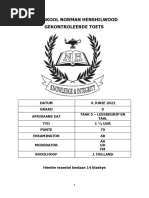 Grade 6 Afrikaans Comprehension Only | PDF