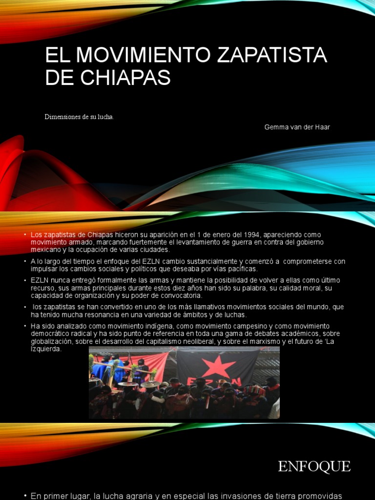 El Movimiento Zapatista de Chiapas | PDF | Ejército Zapatista de ...
