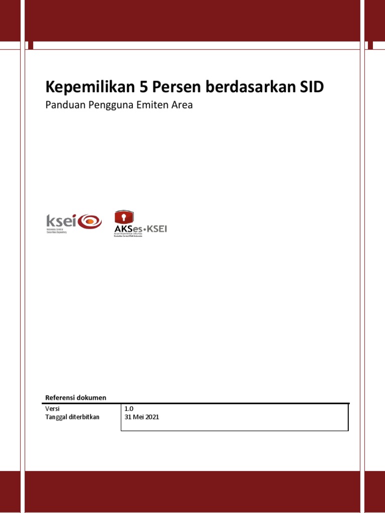 7 - Kepemilikan 5 Persen Berdasarkan SID | PDF