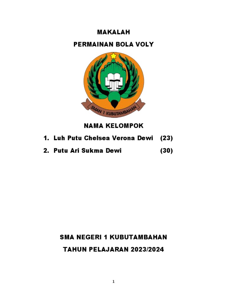 Makalah Bola Voli | PDF
