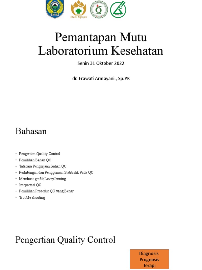 Pemantapan Mutu Laboratorium Kesehatan | PDF