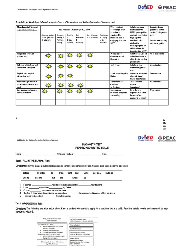 Workshop No. 1 | PDF